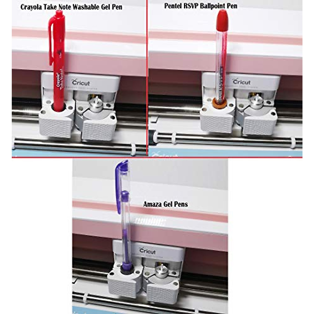 40 Packs Pen Adapter Set Compatible with Cricut (Explore Air, Explore Air 2, and Maker), Pen Adapter Compatible with (Sharpie/Bic/Crayola/Sakura/Pilot/Pentel/Paper Mate/Mitsubishi uni-Ball)