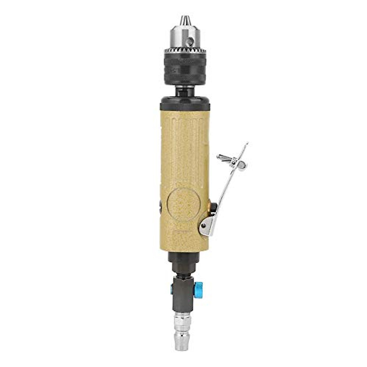 3/8 Straight Pneumatic Drill 22000rpm Air Power Drill High Speed Pneumatic Drilling Engraving Polishing Tool with Adjustable Inlet Valve Wrench Chunk Key Inlet Port