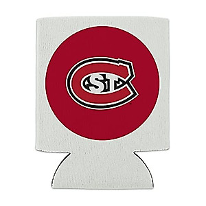 St. Cloud State University Primary Logo Can Cooler - Drink Sleeve Hugger Collapsible Insulator - Beverage Insulated Holder