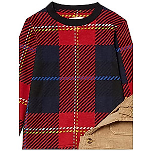 Levi's Baby Boys' Graphic T-Shirt and Overalls 2-Piece Outfit Set, Harvest Gold/Plaid, 4T