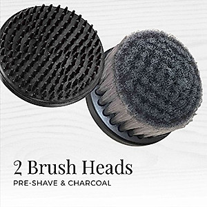 Remington Reveal Men's Compact Facial Cleansing Brush with Pre Shave and Charcoal Heads (FC1500B)