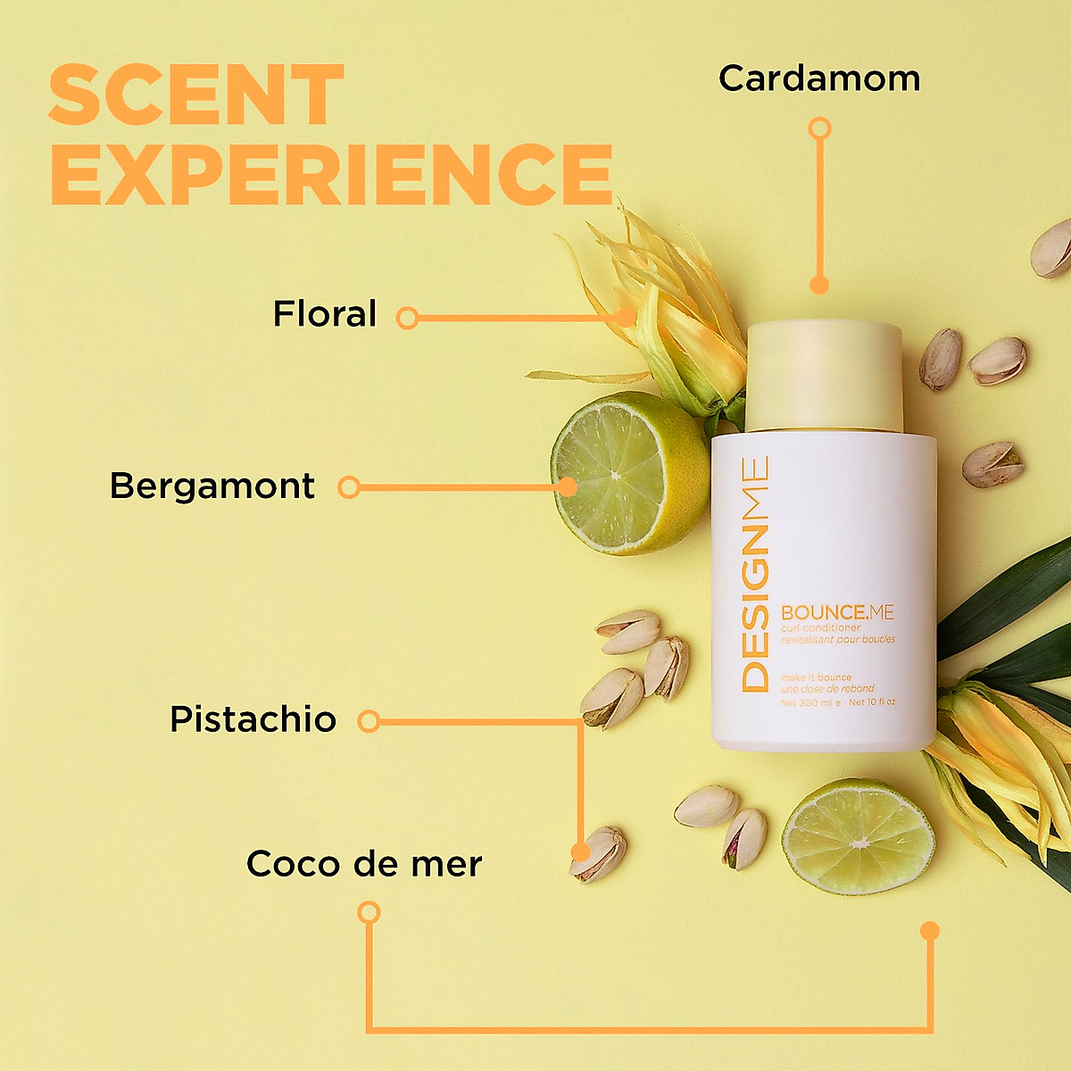 BOUNCE.ME Curl Conditioner by DESIGNME | Curl-Defining, Added Bounce, Nourishing, Anti-Frizz Formula for All Curly Hair Types | Boost Shine & Moisturising Conditioner for Curly Hair