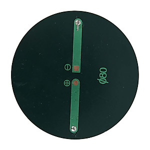 6V Solar Panel Waterproof Circular Solar Panel for Home Outdoor Use