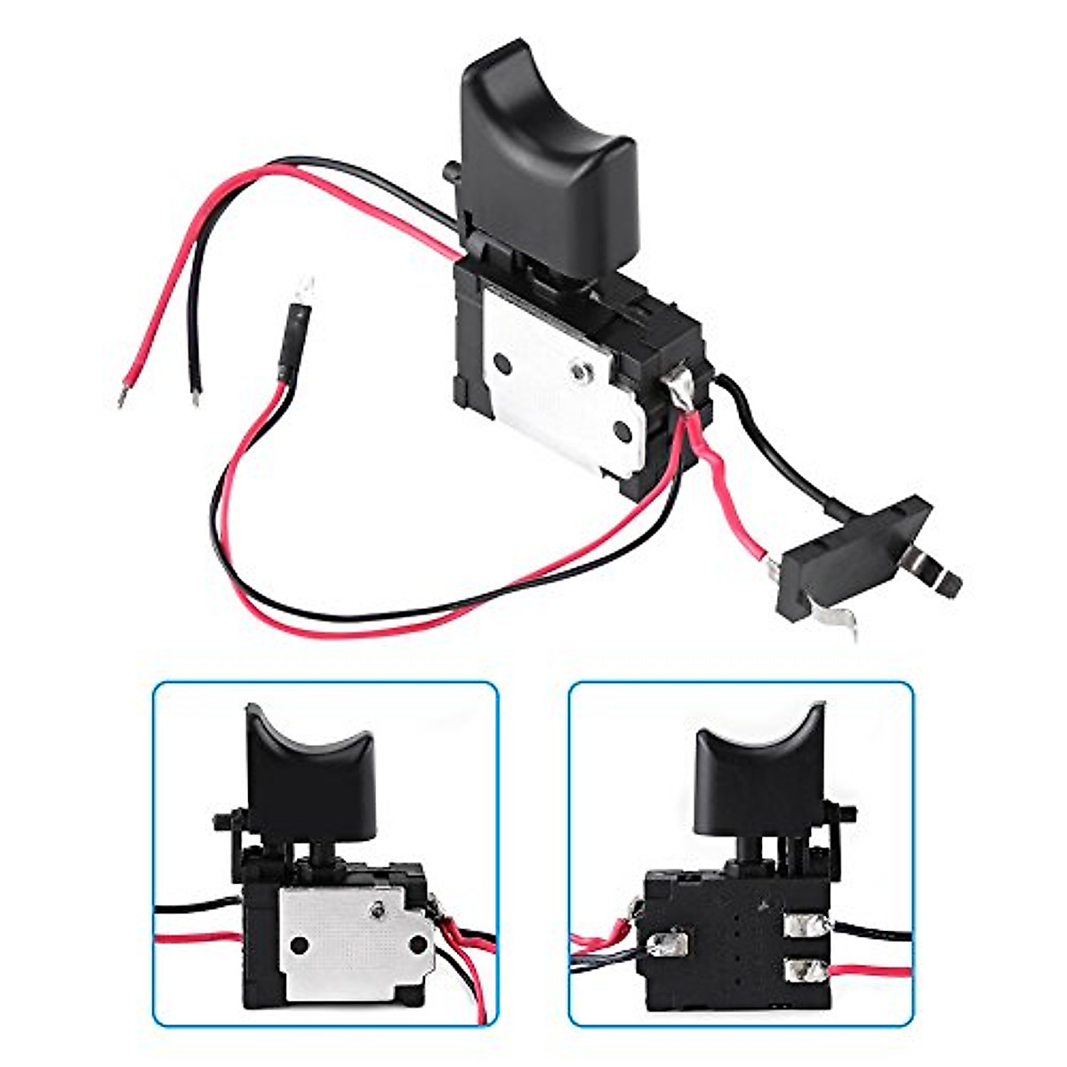 Electric Drill Trigger Switch, 7.2 V - 24 V Lithium Battery Cordless Convenient Electric Drill Speed Adjust Control Trigger Switch for Power Tools