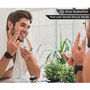 Naturenics Premium Beard Grooming Kit for Men - 100% Organic Unscented Beard Oil, Beard Balm Butter Wax, Beard Brush, Beard Comb, Beard Scissors for Beard & Mustache-with Bamboo Box & eBook