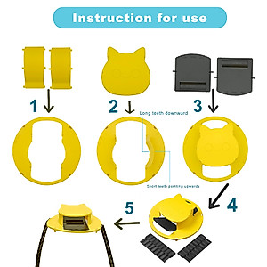 Generic Mice Mouse Rat Trap Bucket Flip Lid, Mouse Rats Trap Bucket Indoor Outdoor, Upgraded 5 Gallon Bucket Lid, Mouse Trap Bucket Lid Auto Reset (No Bucket), yellow