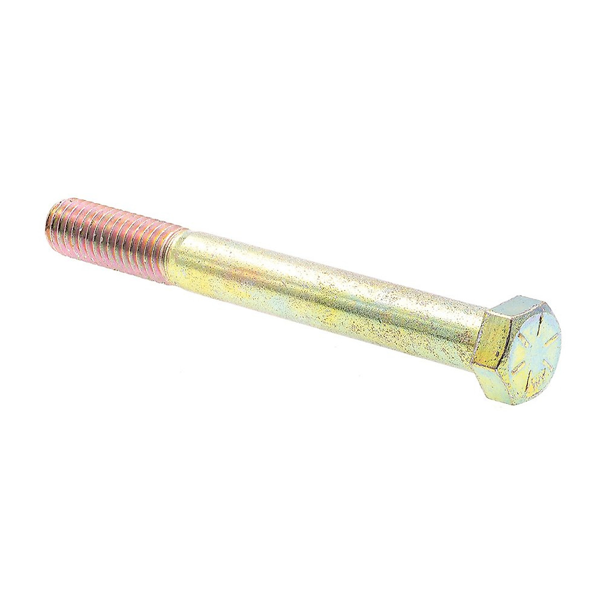 Prime-Line 9105694 Hex Head Cap Screws, Grade 8, 7/16 In.-14 X 4 In., Grade 8 Yellow Zinc (10 Pack)