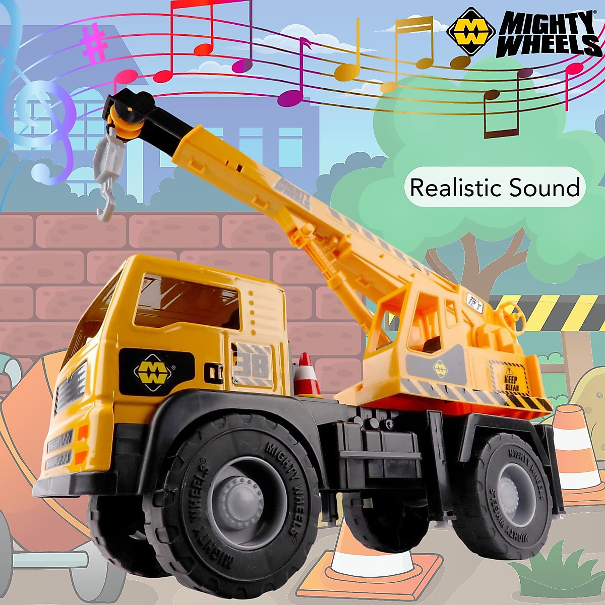 Mighty Wheels 16" Mobile Crane with Sound