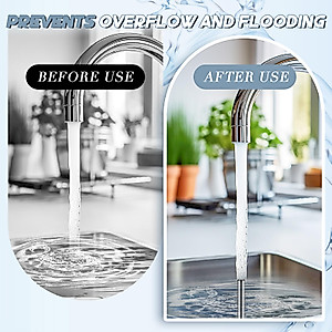 Tandefio 4 Pcs Universal Bar Sink Overflow Pipe Stainless Steel Sink Strainer Pipe Bar Sink Stopper Overflow Sink Plug Bathroom Pipes Fittings for Kitchen Commercial 1", 1-1/4", 1-1/2" Drain