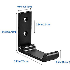 5-Pack Folding Aluminum Alloy Wall Mounted Coat Clothes Hook Single Foldable Wall Hanger for Bathroom Kitchen Bedroom