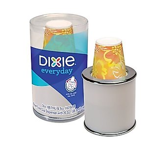 Dixie 3 and 5 oz Dual Cup Dispenser includes 20 3 oz Cups
