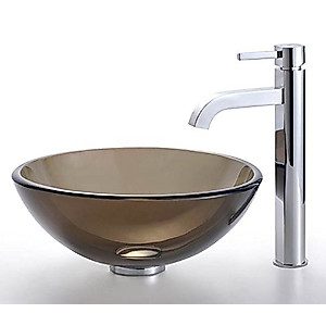 KRAUS Ramus™ Single Handle Vessel Sink Bathroom Faucet in Satin Nickel, KVS-1007SN