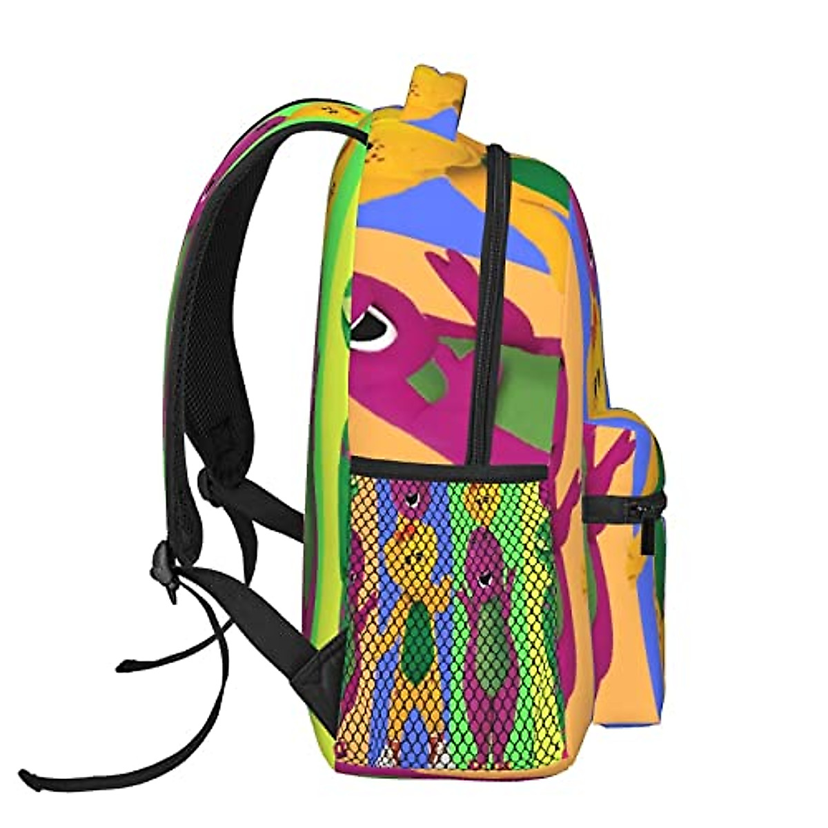 ORPJXIO Backpack Barney Show and Friends Double Shoulder Bag for Unisex Laptop Bagpack Large Capacity Travel Backpack for Hiking Work Camping