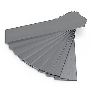 SILATU Welding Coupons - 10 PCS 2×8 inch Mild Steel Welding Kit, 11 Gauge Welding Training Metal Plate for MIG, TIG, Gas, Arc, Stick