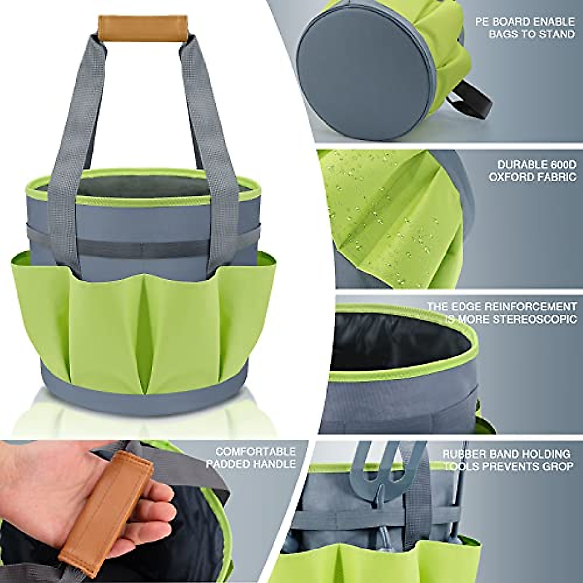 Altdorff Gardening Tool Set with Bag, 9 Pieces Gardening Tool Set Gift , Gardening Set Women with Heavy Duty Hand Tools, Gardening Planting Tool Set