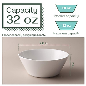 DOWAN Bundle - 32 Oz Soup Bowls & 16 Oz Small Serving Bowls - Set of 10