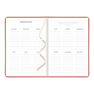 Letts Conscious Weekly/Monthly Planner, 12 Months, January to December, 2024, Sewn Binding, A5 Size, 8.25" x 5.875", Multilingual, Clay (C082397-24)
