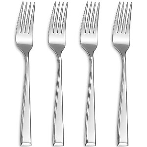 Royalrose Alexander Fine Forks, Set of 4, 18/10 Stainless Steel, Well Made, Dishwasher Safe, Heavy Duty Fork (8.1" Dinner Fork)