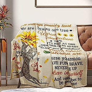 qixnzagr Sisters Gifts from Sister Sister Birthday Gifts from Sister to My Sister Custom Blanket Big Sister Gift Soul Sister Gifts for Women Personalized Throw Blanket 60 inch x 50 inch