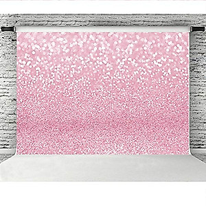Lofaris Pink Bokeh Photography Backdrop Shinny Spots Sparkle Abstract Halos Background Newborn Baby Shower Birthday Party Decorations Portrait Photo Booth Props 7x5ft