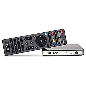 TVIP TV Box v.605 4K|HEVC High Performance Android & Linux |2X USB|Memory Storage 8 GB|4K|UHD|Stalker Player|M3U Player|Built-in Dual Band WiFi (2.4G/5G)|HDMI Cable|Amlogic S905X Quad Core 1.5 GHz