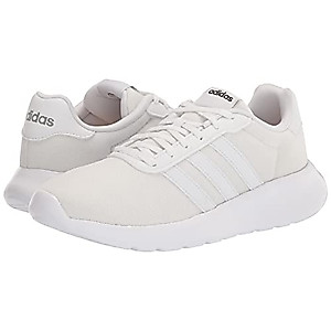 adidas Women's Lite Racer 3.0 Running Shoe, White/White/Grey Two, 8