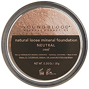 Youngblood Clean Luxury Cosmetics Natural Loose Mineral Foundation, Neutral | Loose Face Powder Foundation Mineral Illuminating Full Coverage Oil Control Matte Lasting | Vegan, Cruelty Free