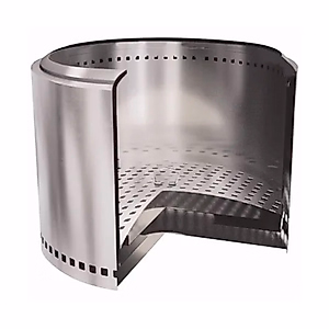 Duraflame 19.5 Inch Smokeless Fire Pit with Double Walled Technology and Removable Grate for Backyard Entertainment, Camping, and Tailgating, Silver