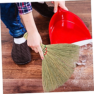 BCOATH Handle Duster Household Woven Broom Household Duster Home Cleaning Tools Handheld Broom Mini Dustpan and Brush Household Brooms Desktop Mini Broom Broom Sorghum Grass