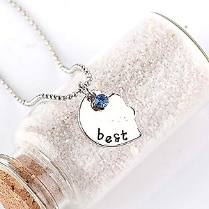 YALLNASL Friendship Necklace for 3 Best Friends Matching Necklaces for BFF Puzzle Piece Necklace for Best Friend Forever and Ever Necklace for BFFs Bestie Birthday Christmas Gifts