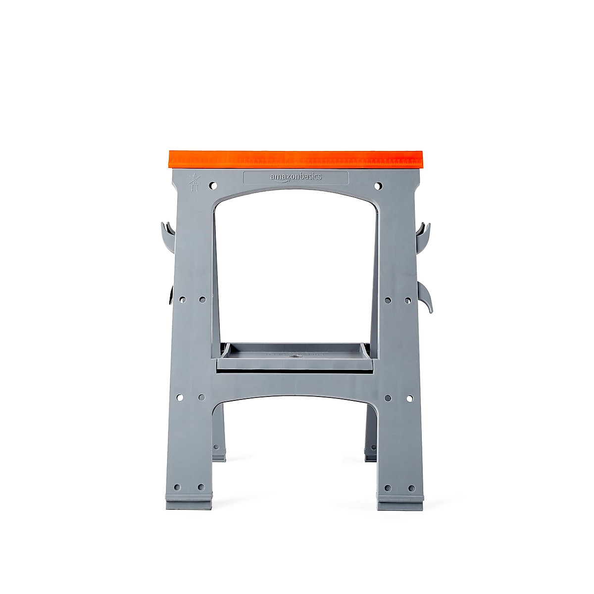 Amazon Basics Folding Sawhorse - Set of 2, 900 Pound Capacity