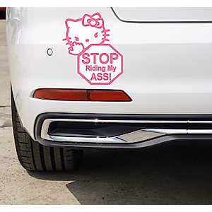 Hello Kitty, Stop Riding,Pink, Vinyl Decal,Sticker for Cars,Windows,Laptops and More