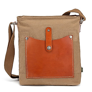 TSD Brand Super Horse Canvas Crossbody Bag