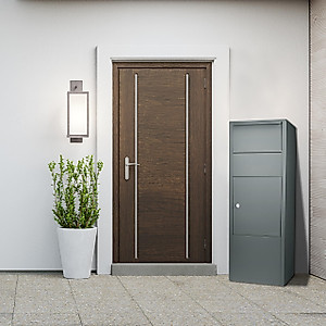 Barska Large Package Delivery Parcel Mail Steel Drop Box for Porch with Tamper-Resistant Drop Slot & Key Lock