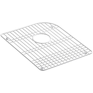 KOHLER K-6000-ST Efficiency Vinyl Coated Steel Sink Rack, Stainless Steel, 1.00 x 14.25 x 17.50 inches