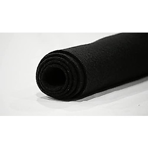 Acrylic Felt Fabric 72" Wide by 36" Long | Craft Felt for DIY Projects, Costumes, Decoration, Holidays | IceFabrics | 1 Yard - Black