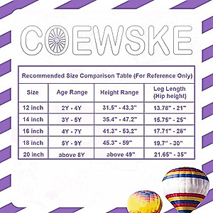 COEWSKE Kid's Bike Bicycles Steel Frame, Toddler Girls Bicycle Little Princess Style 12-14-16-18-20 Inch with Training Wheel for Age 4-7 (16 Inch, Purple)