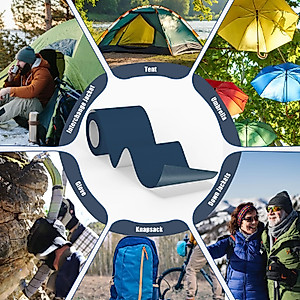 3x79 Inch Nylon Repair Patch Nylon Repair Tape Self Adhesive Nylon Fabric Tape Outdoor Camping Gear Nylon Repair kit for Tent, Umbrella, Down Jackets, Sleeping Bag, Knapsack （Black）