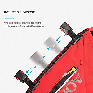 AONIJIE 5L/12L Men Women Running Vest Pack Hydration Backpack Outdoor Sports Bag for Marathon Cycling Hiking (12L# Orange+2 Pcs Soft Flasks (450ml), L/XL(40.16-45.27inch))