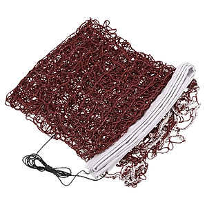 PATIKIL 7x2.5ft Badminton Net, Badminton Court Netting Replacement for Outdoor Indoor Beach Backyard, Red