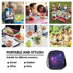 KXZOYLM Galaxy Backpacks Outer Space Backpack 3 Pieces Sets Space Backpack with Lunch Box And Pencil Case Casual Planet Shoulder Bag for Boys Girls Teens Men Women