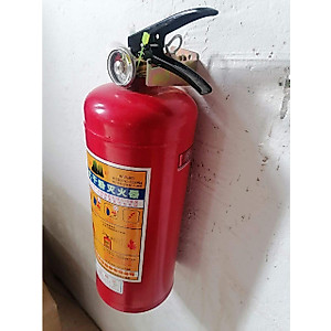 Fire Extinguisher Bracket - (Lot of 2) Fork Style, Wall Hook, Mount, Hanger for 5 to 13lb. Extinguishers with Valve Body Slots