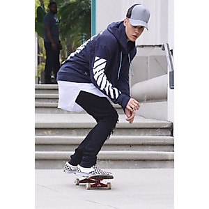 Snap Back Justin Bieber Trucker HAT Perse Alternative Black Grey Similar Look Flannel Gray