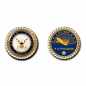 US Navy P-8 Poseidon Challenge Coin Officially Licensed