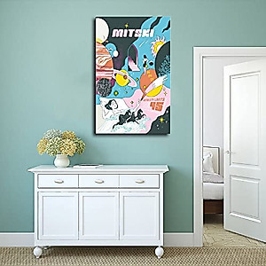 YOLANCH Mitski Poster Rock Music Poster Indie Rock Singer Poster Canvas Poster Bedroom Decor Sports Landscape Office Room Decor Gift Unframe-style 12x18inch(30x45cm)