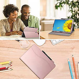 Fintie Case for Samsung Galaxy Tab S4 10.5 2018 Model SM-T830/T835/T837, Multi-Angle Viewing Stand Cover with S Pen Protective Holder Auto Sleep/Wake Feature, Rose Gold