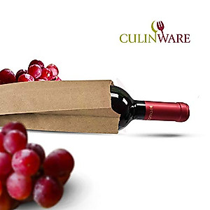 CulinWare Beer Paper Bags Brown Kraft, Unprinted Grocery Beer Bags 500/Pack(1/2 Pint)