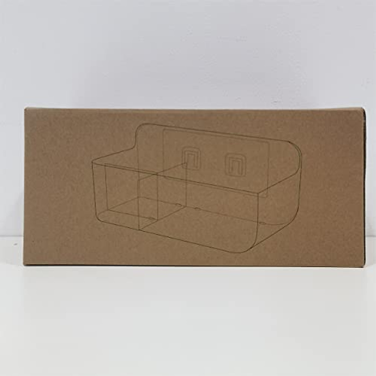 YOHOM Clear Adhesive Bathroom Caddy Organizer for Tile Wall Mounted Stick on Shower Caddy Floating Shelf Plastic Shampoo Holder with 3 compartments