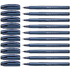 Schneider Topball 857 Rollerball 0.6mm, Box of 10, Black (8571)