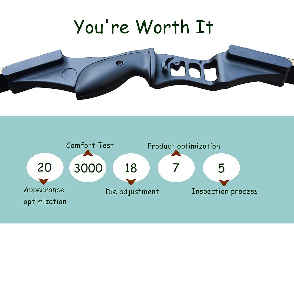 D&Q Hunting Bow and Arrow Set Adult, Archery Bow 52" 30-50lbs, Recurve Bows for Adults Right Hand Arrows for Bow Metal Riser with Carbon Arrows Target Practice Outdoor Shooting Training (Black,40lb)